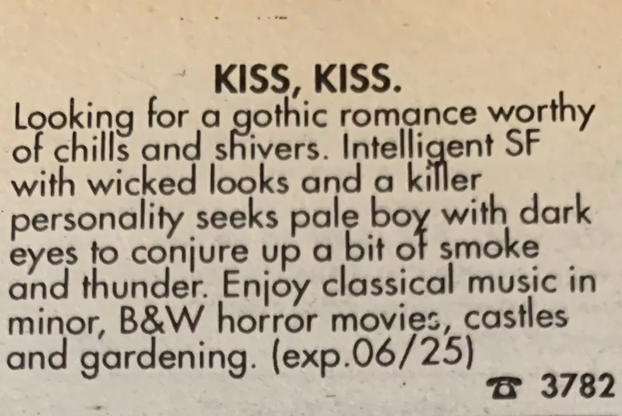 The 20 best personal ads from Metro Times' classifieds in the '90s The 20 best personal ads from Metro Times' classifieds in the '90s