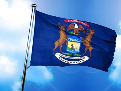 This historical map of Michigan shows what it looked like before statehood