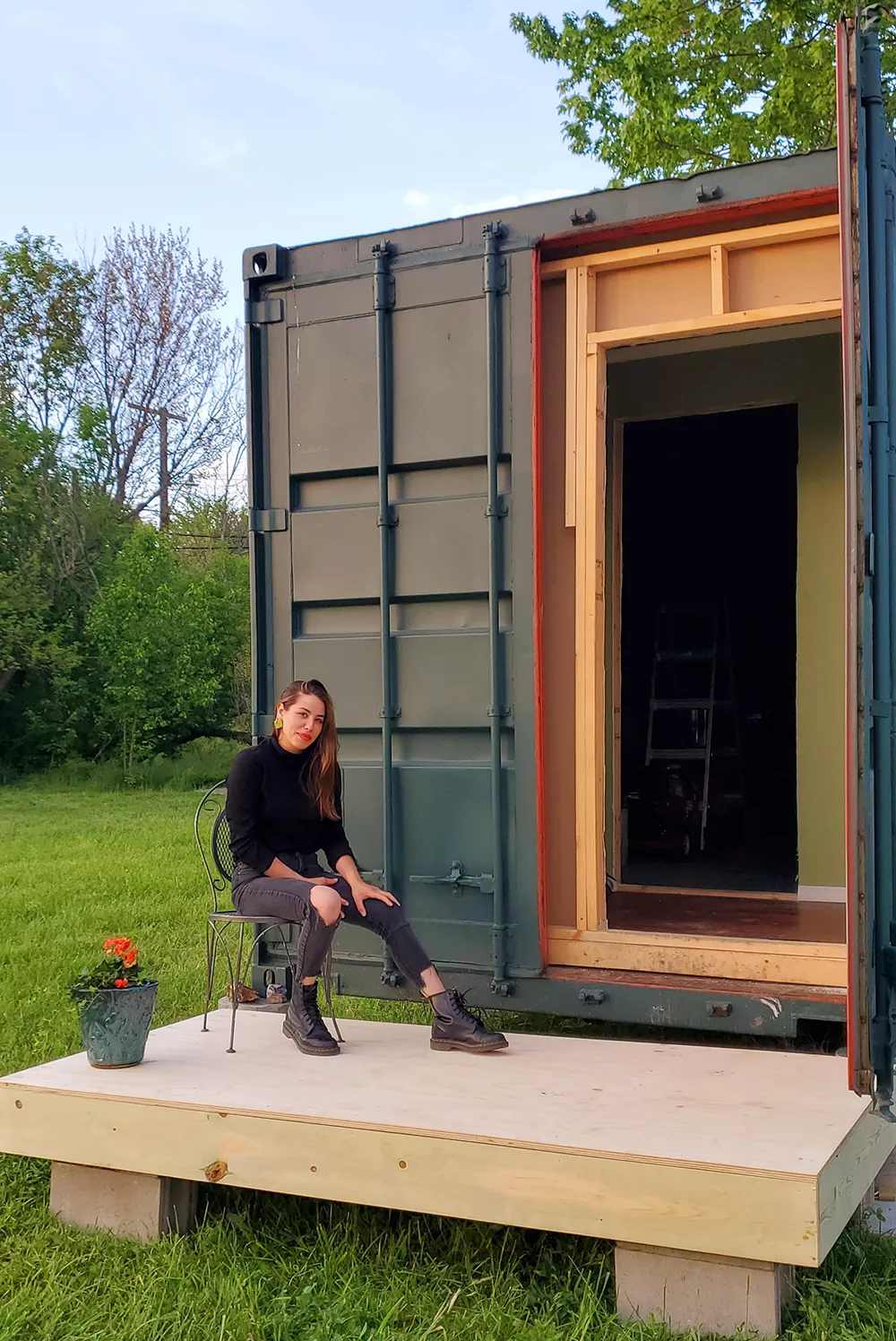 Tess Burzynski spreads spores in Detroit at Fungi Freights farms