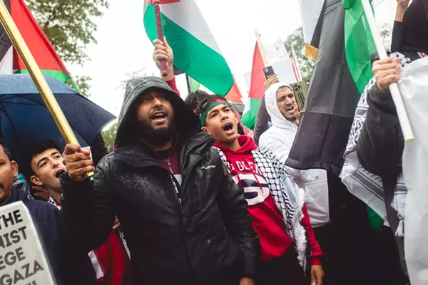 Thousands show solidarity with Palestine at Dearborn rally
