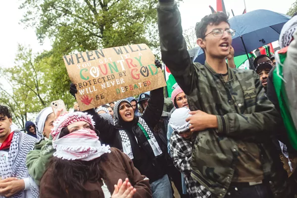 Thousands show solidarity with Palestine at Dearborn rally