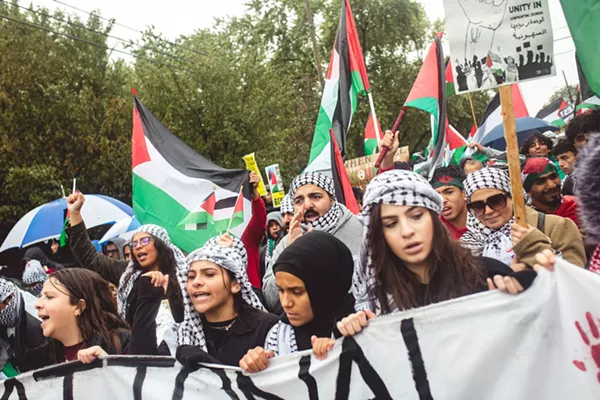 Thousands show solidarity with Palestine at Dearborn rally