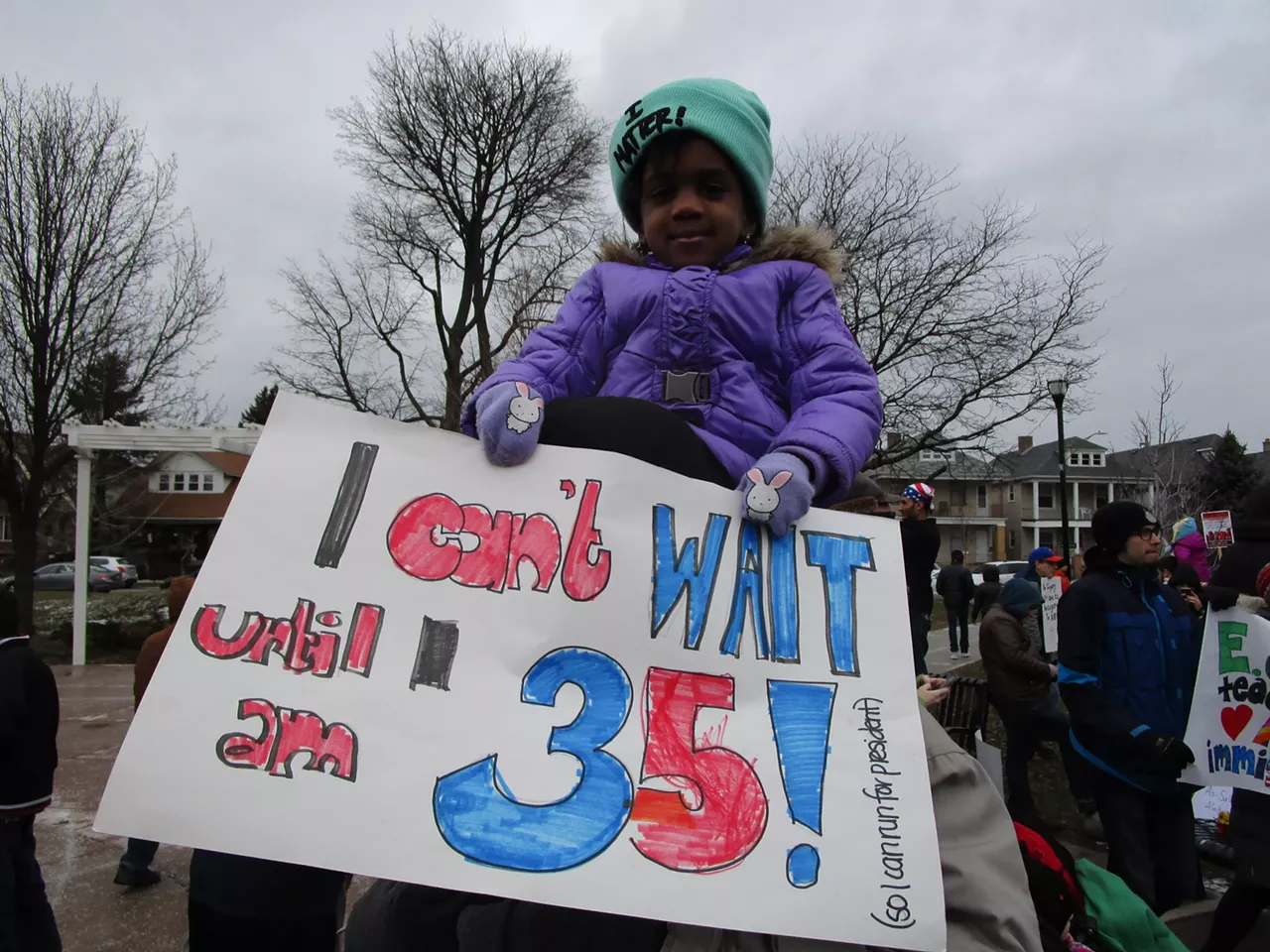 45 amazing photos from the Hamtramck Muslim Ban protest | Detroit ...